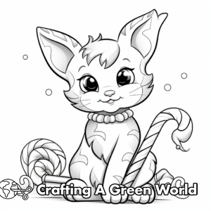 Christmas Cat Coloring Pages - Free & Printable!