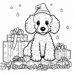 Christmas Dog Coloring Pages - Free & Printable!