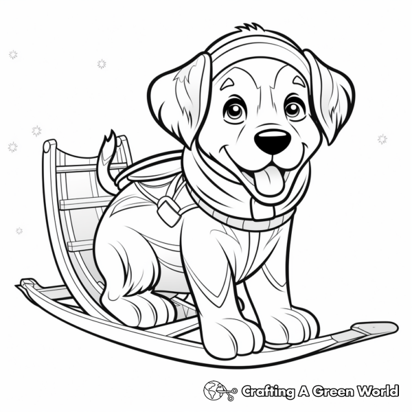 Christmas Dog Coloring Pages Free Printable Christmas Dog Coloring Pages Free Printable