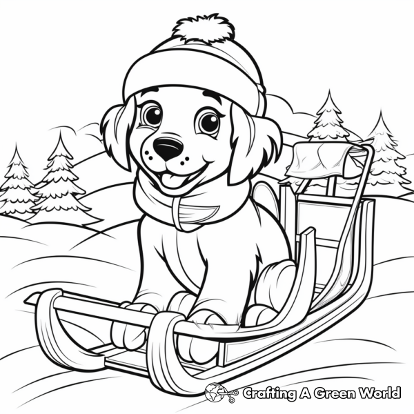 Christmas Dog Coloring Pages Free Printable Christmas Dog Coloring Pages Free Printable