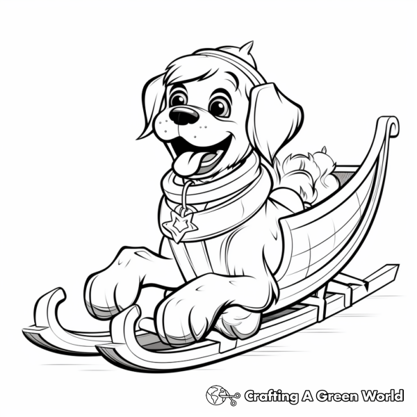 Christmas Dog Coloring Pages Free Printable Christmas Dog Coloring Pages Free Printable