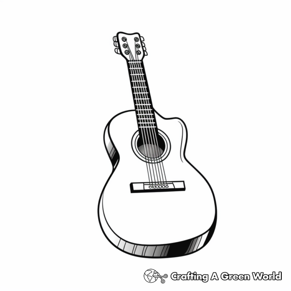 Guitar Coloring Pages - Free & Printable!