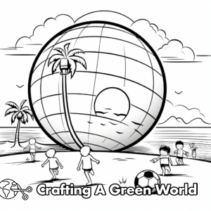 Beach Ball Coloring Pages - Free & Printable!