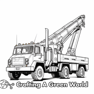 Crane Truck Coloring Pages - Free & Printable!