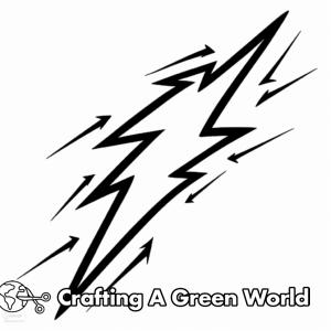 Lightning Bolt Coloring Pages - Free & Printable!