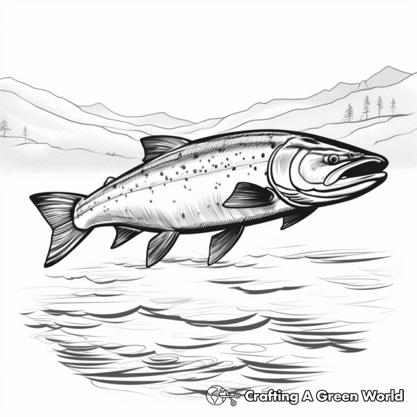 Salmon Coloring Pages - Free & Printable!