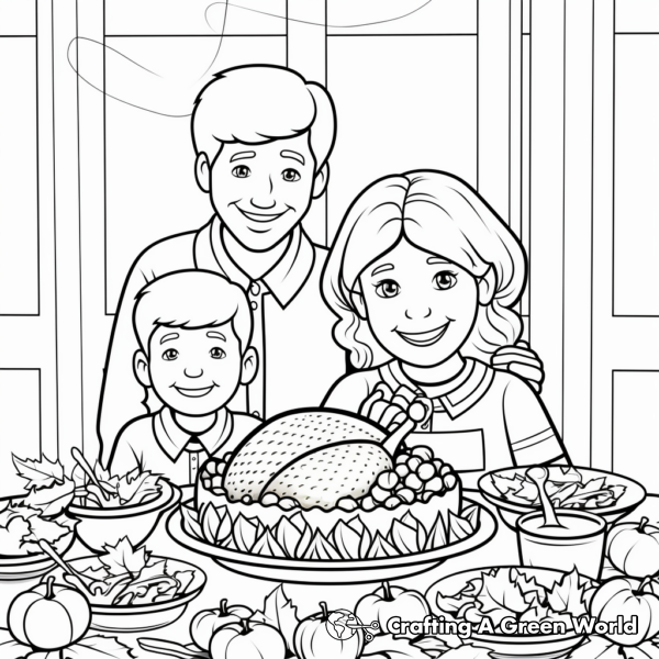 Happy Thanksgiving Sign Coloring Pages - Free & Printable!