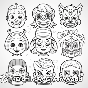 Halloween Preschool Coloring Pages - Free & Printable!