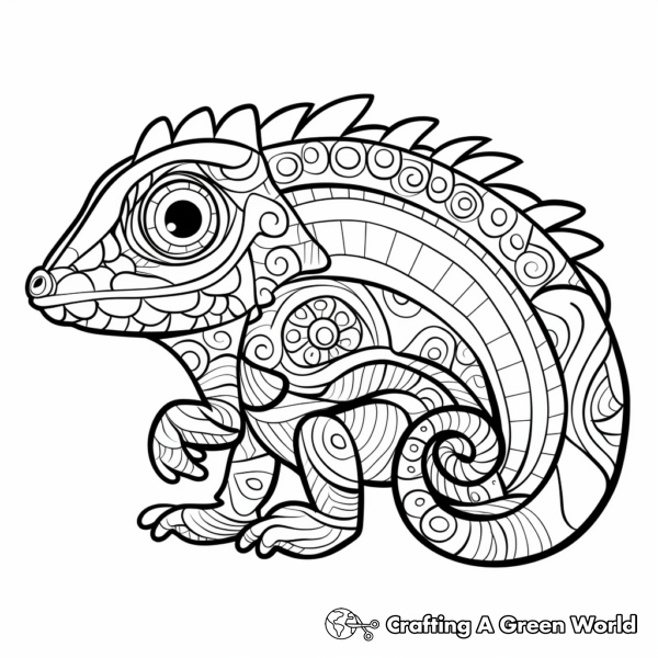 Chameleon Coloring Pages - Free & Printable!
