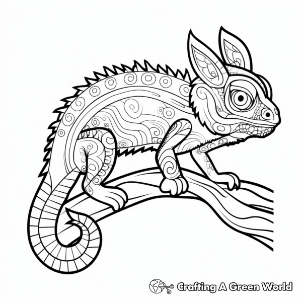 Chameleon Coloring Pages - Free & Printable!