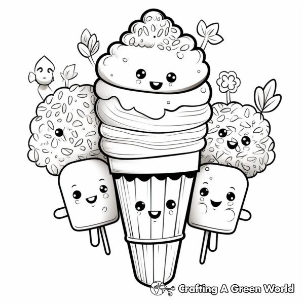 Ice Cream Coloring Pages - Free & Printable!