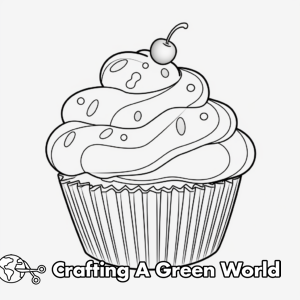 Cupcake Coloring Pages - Free & Printable!