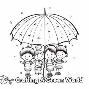 Umbrella Coloring Pages - Free & Printable!