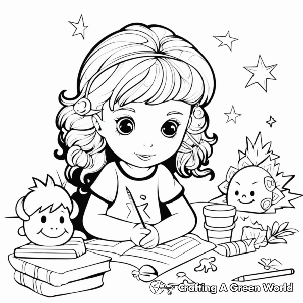 Creating Coloring Pages - Free & Printable!