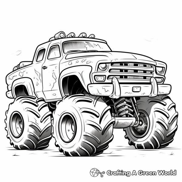 Police Monster Truck Coloring Pages - Free & Printable!