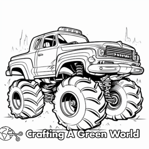 Police Monster Truck Coloring Pages - Free & Printable!