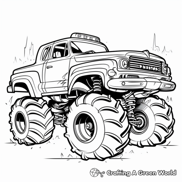 Police Monster Truck Coloring Pages - Free & Printable!