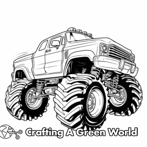 Police Monster Truck Coloring Pages - Free & Printable!