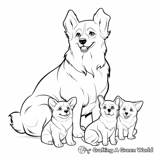 Corgi Coloring Pages - Free & Printable!
