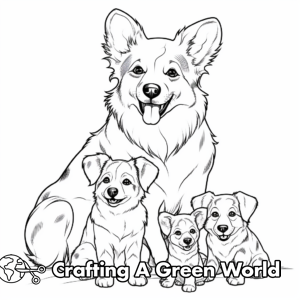 Corgi Coloring Pages - Free & Printable!
