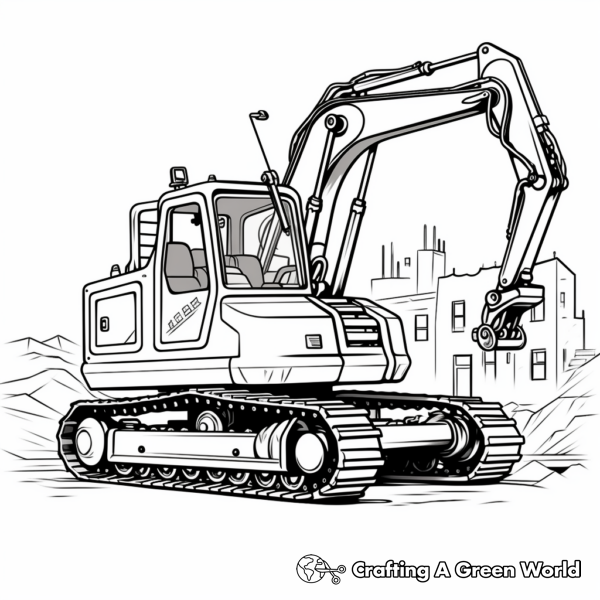 Excavator Coloring Pages - Free & Printable!