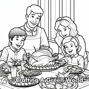 Thanksgiving For Middle School Coloring Pages - Free & Printable!