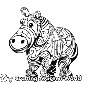 Hippo Coloring Pages - Free & Printable!