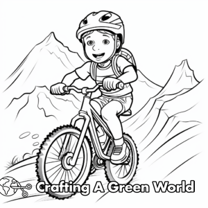 Mountain Bike Coloring Pages - Free & Printable!
