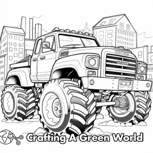 Police Monster Truck Coloring Pages - Free & Printable!