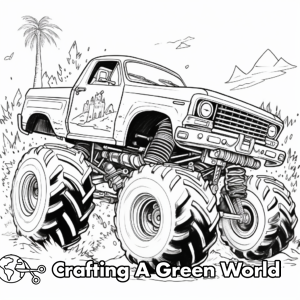 Police Monster Truck Coloring Pages - Free & Printable!