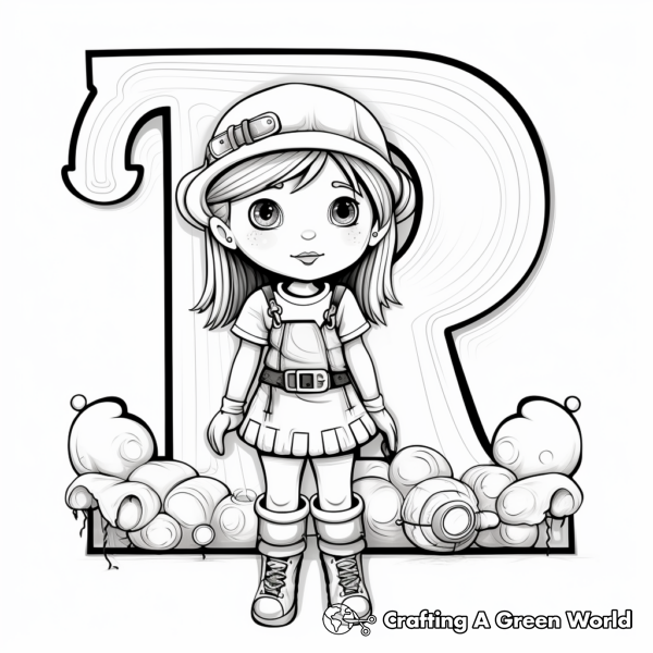 Alphabet For Kindergarten Coloring Pages - Free & Printable!