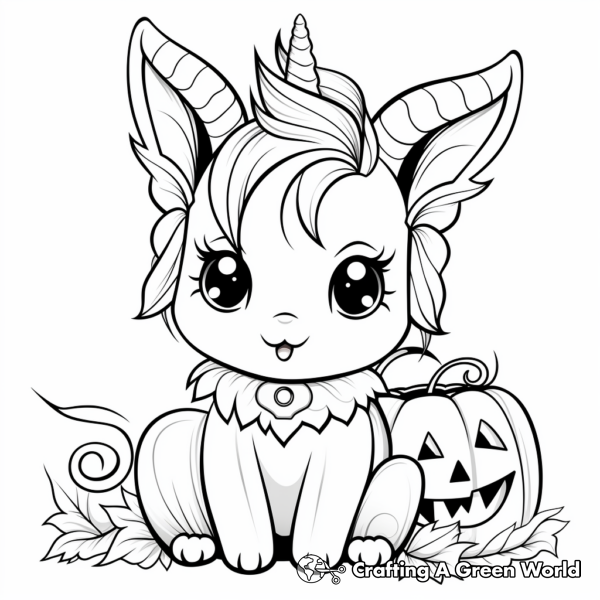Unicorn Pumpkin Coloring Pages - Free & Printable!