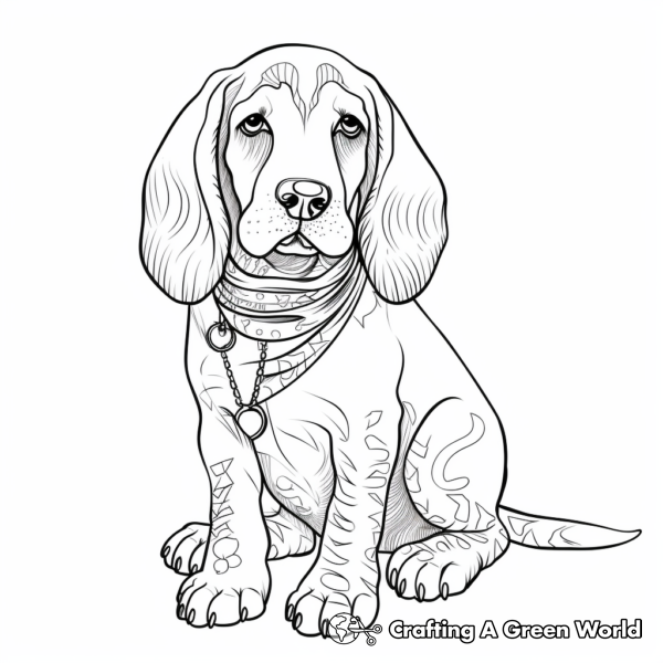 Basset Hound Coloring Pages - Free & Printable!