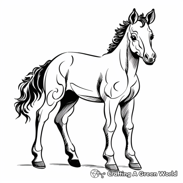 Foal Coloring Pages - Free & Printable!