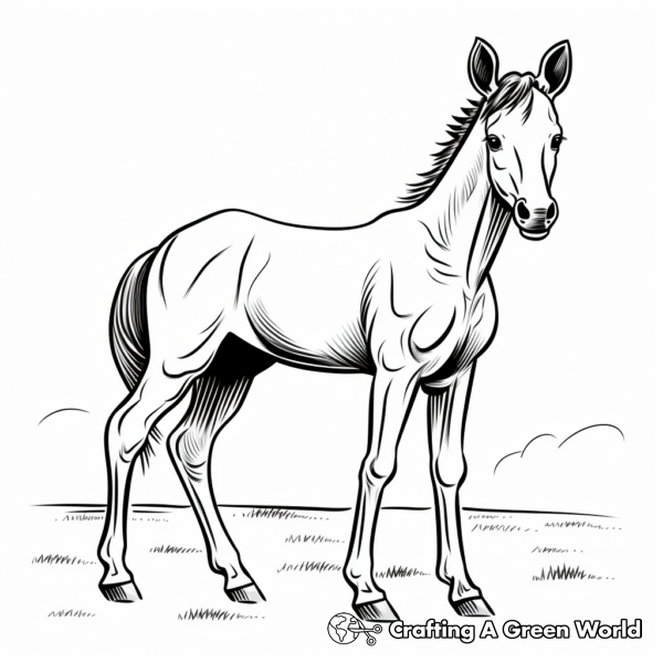 Foal Coloring Pages - Free & Printable!