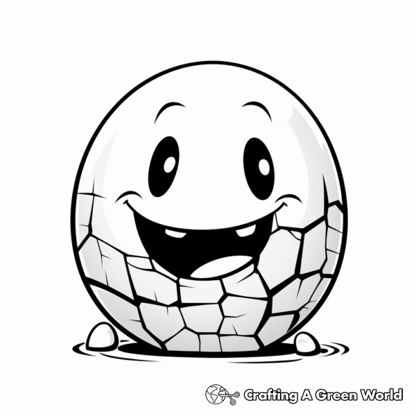 Cracked Egg Coloring Pages - Free & Printable!