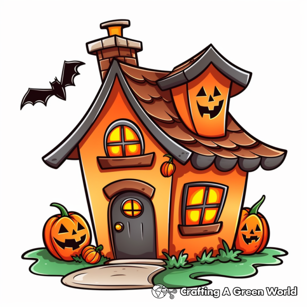 Haunted House Coloring Pages - Free & Printable!