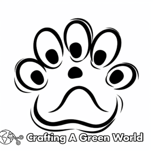 Paw Print Coloring Pages - Free & Printable!