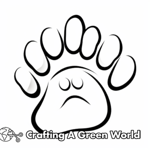 Paw Print Coloring Pages - Free & Printable!
