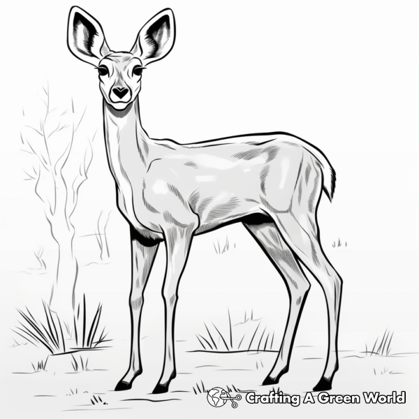 Gazelle Coloring Pages - Free & Printable!