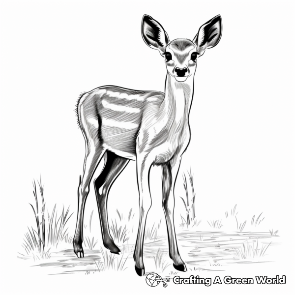 Gazelle Coloring Pages - Free & Printable!