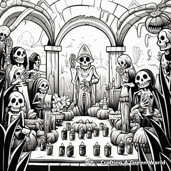 Day Of The Dead Coloring Pages - Free & Printable!