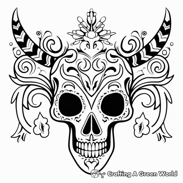 Day Of The Dead Coloring Pages - Free & Printable!