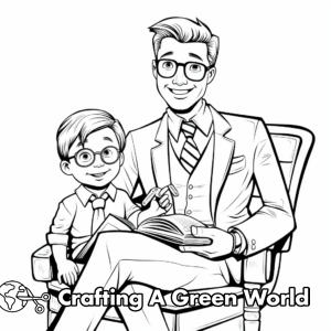Happy Fathers Day Coloring Pages - Free & Printable!