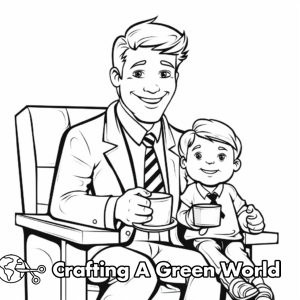 Happy Fathers Day Coloring Pages - Free & Printable!