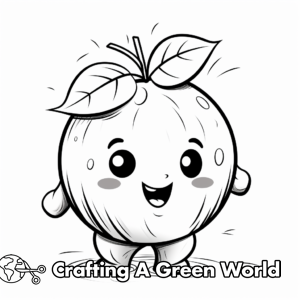 Cute Fruit Coloring Pages - Free & Printable!