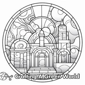 Stained Glass Coloring Pages - Free & Printable!