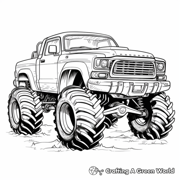 Police Monster Truck Coloring Pages - Free & Printable!