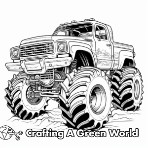 Police Monster Truck Coloring Pages - Free & Printable!