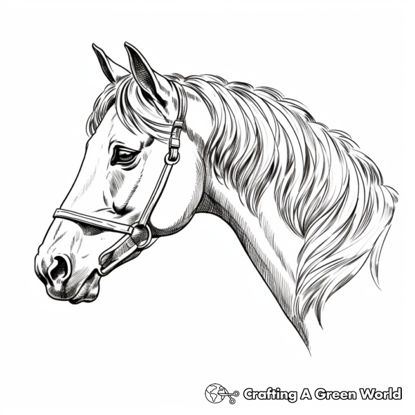 Arabian Horse Coloring Pages - Free & Printable!